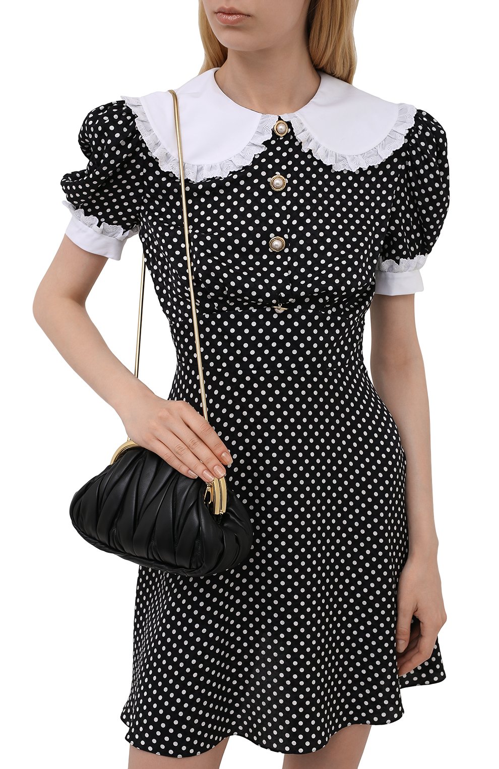 Женский черный клатч Miu Miu купить в интернет магазине ЦУМ арт 5bk018 N88 F0002 Ooo