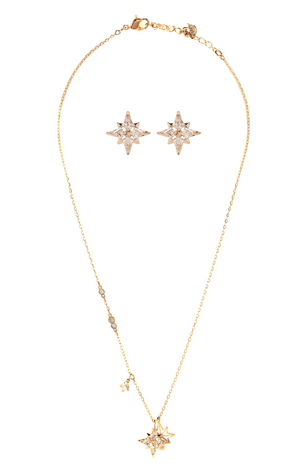 Женский золотой комплект symbolic star SWAROVSKI купить в интернет ...