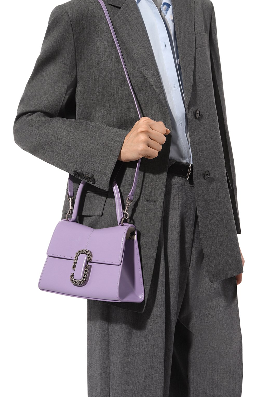 Женская сиреневая сумка the top MARC JACOBS (THE) купить в интернет-магазине ЦУМ, арт. 2P3HSC007H01