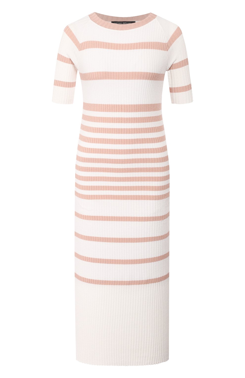 Женское бежевое платье из вискозы PIETRO BRUNELLI купить в интернет ...