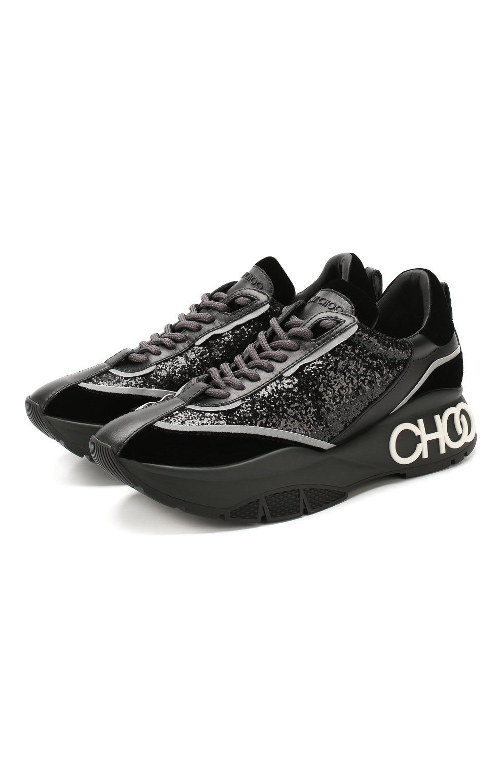 Женские черные замшевые кроссовки raine JIMMY CHOO купить в интернет ...