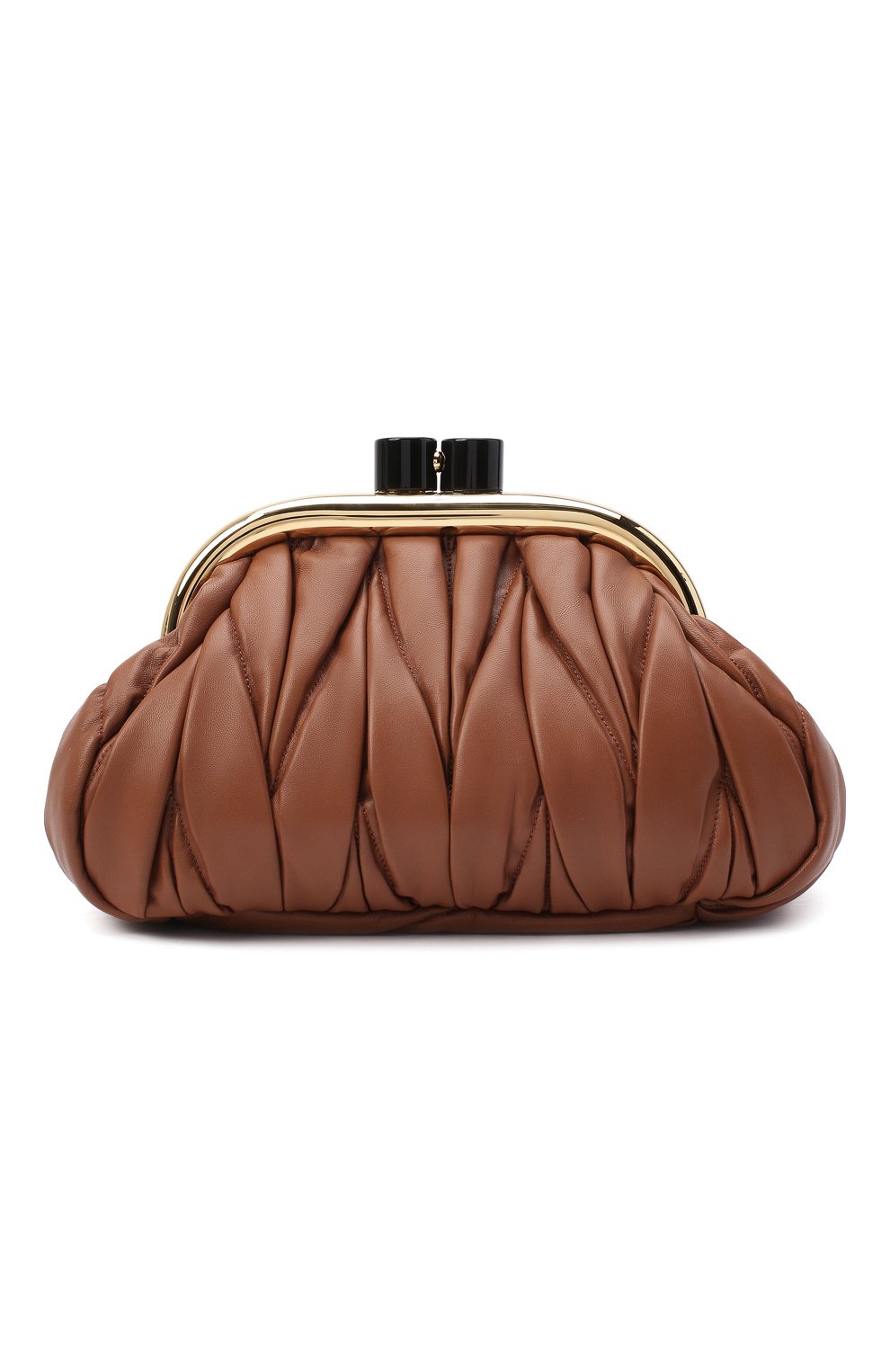 Женский коричневый клатч Miu Miu купить в интернет магазине ЦУМ арт 5bk011 N88 F0046 Ooo
