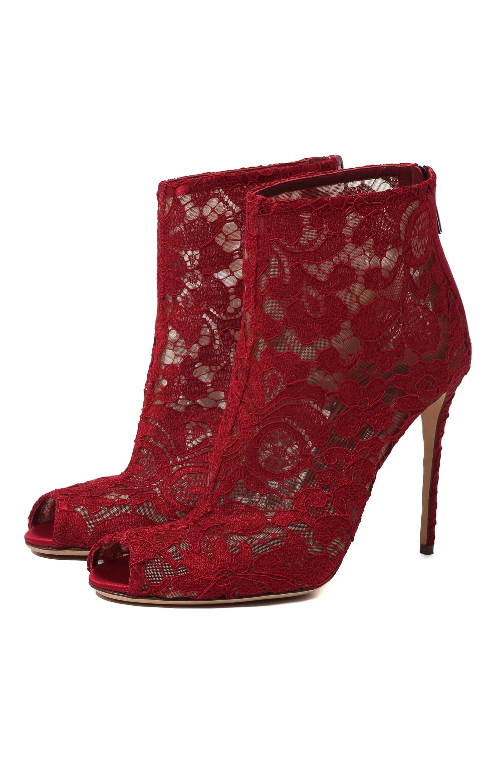Женские красные кружевные ботильоны bette DOLCE & GABBANA купить в ...