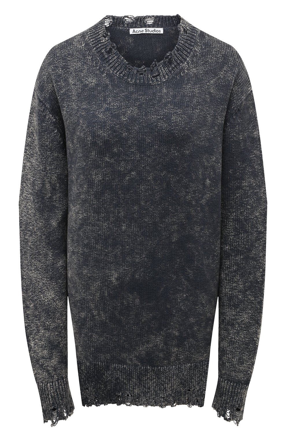 Женский синий хлопковый свитер ACNE STUDIOS купить в интернет-магазине ...