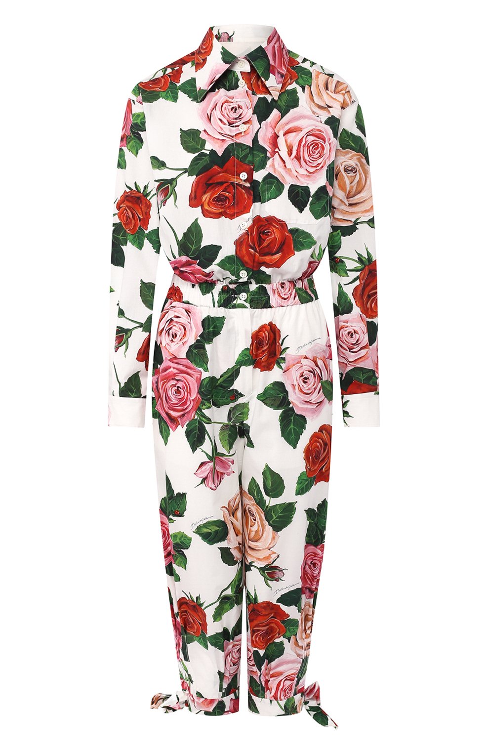 Женский разноцветный хлопковый комбинезон DOLCE & GABBANA купить в ...