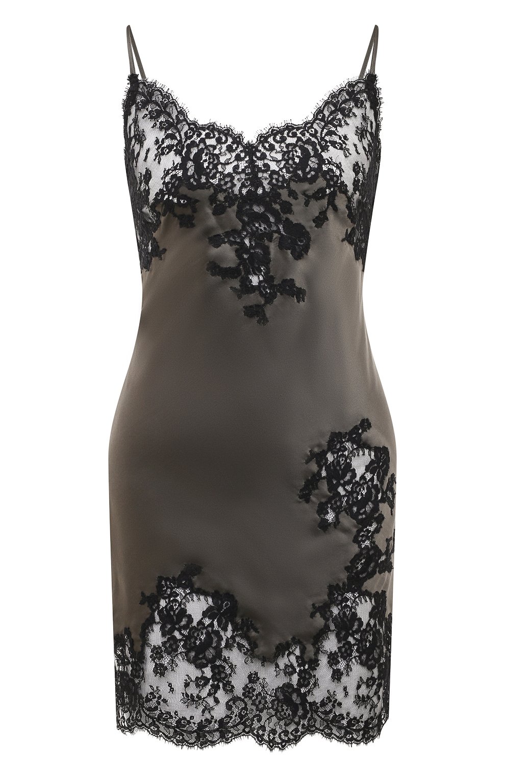 Женская хаки шелковая сорочка MARJOLAINE купить в интернет-магазине ЦУМ ...