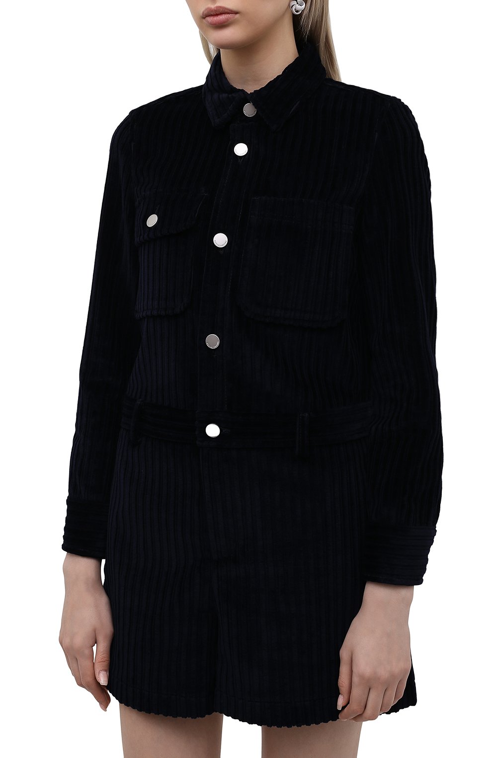 Женский темно-синий хлопковый комбинезон REDVALENTINO купить в интернет ...