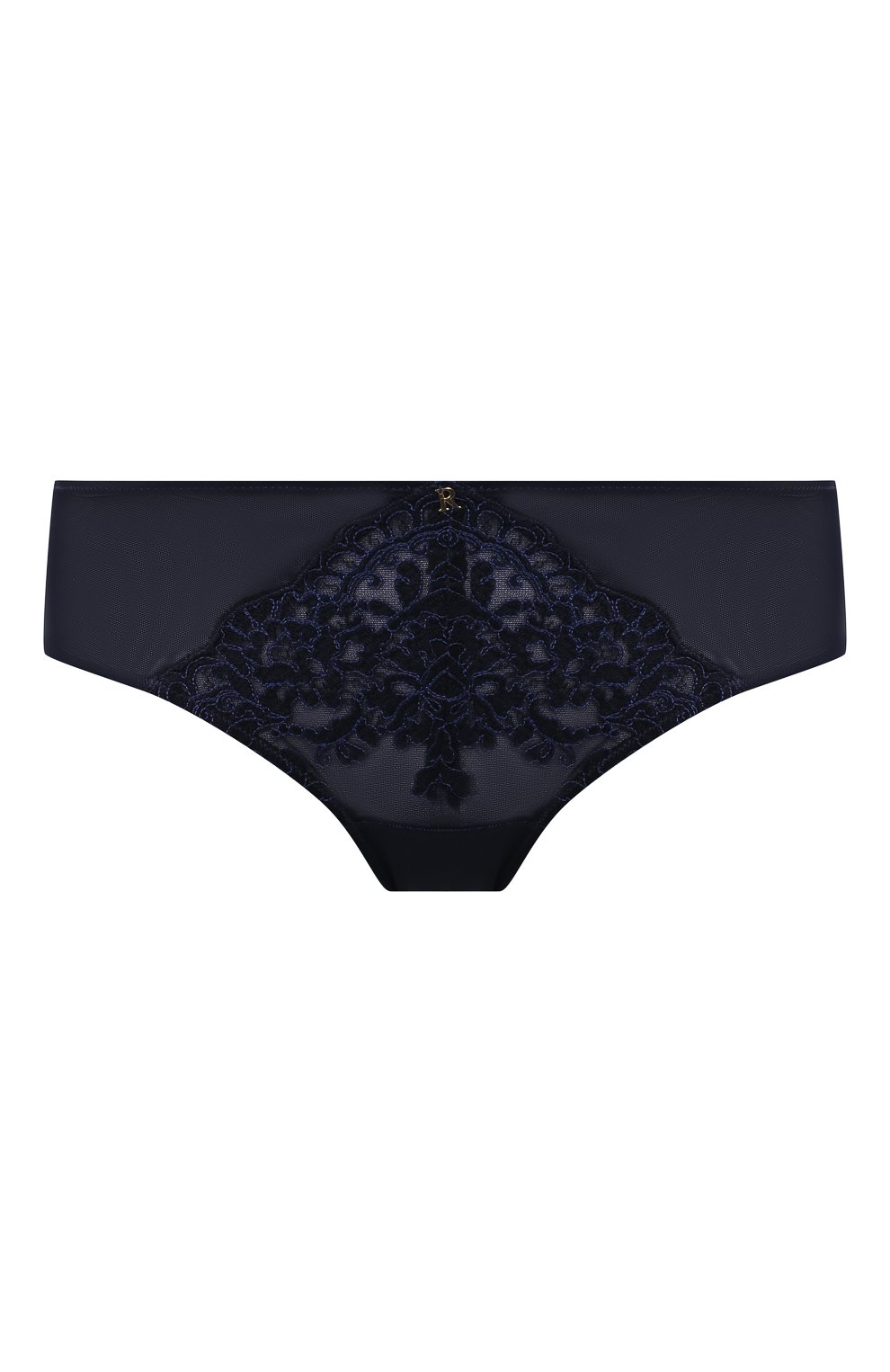 Женские синие однотонные трусы-слипы с кружевной вставкой RITRATTI ...