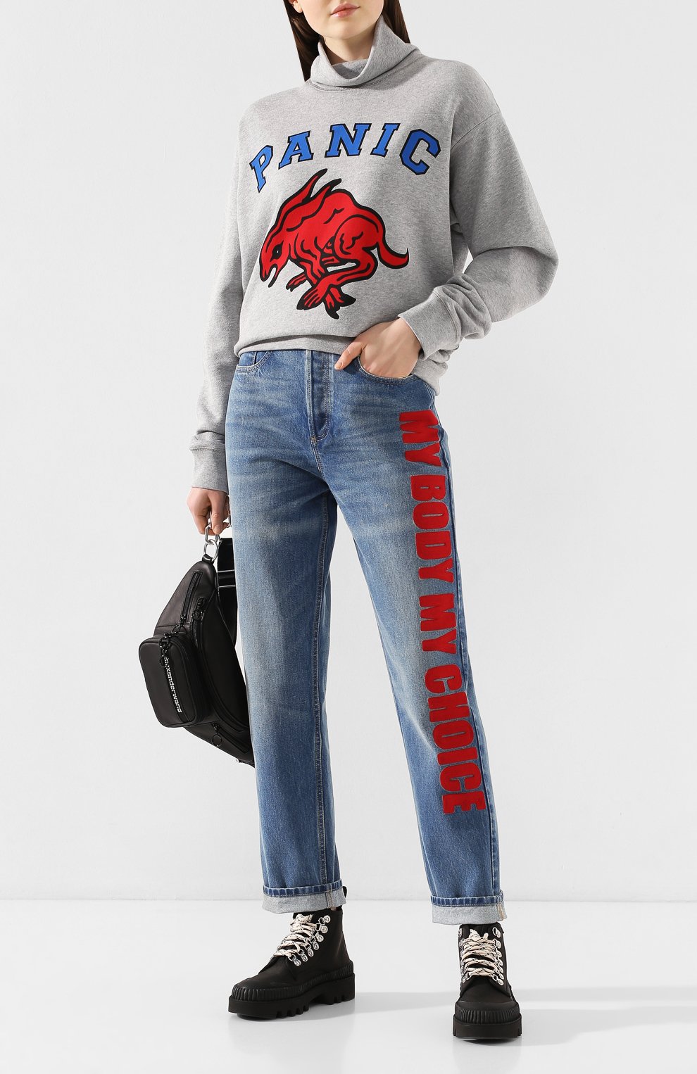 Женские голубые джинсы GUCCI купить в интернет-магазине ЦУМ, арт ...