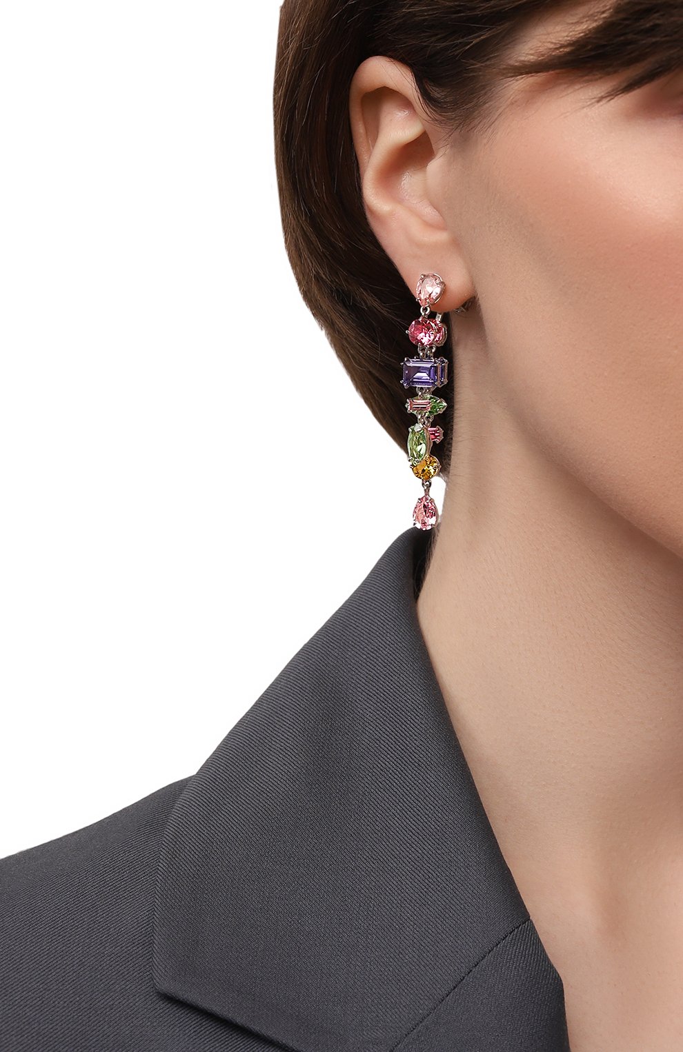 Женские разноцветные серьги gema SWAROVSKI купить в интернет-магазине ...