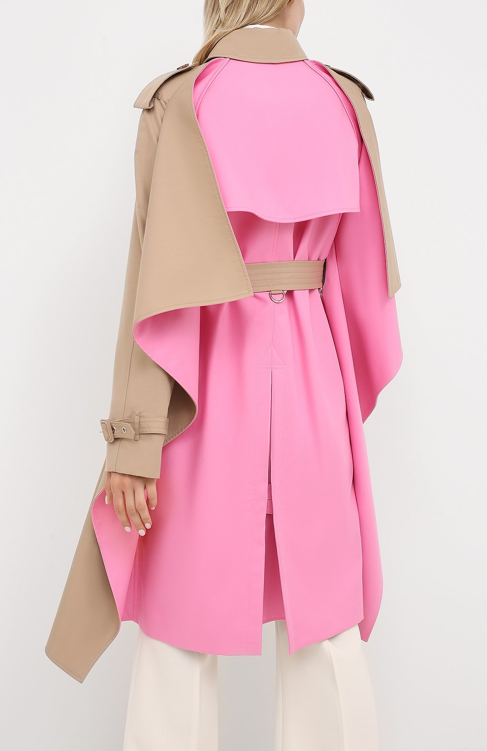 Женский бежевый хлопковый тренч BURBERRY купить в интернет-магазине ЦУМ ...