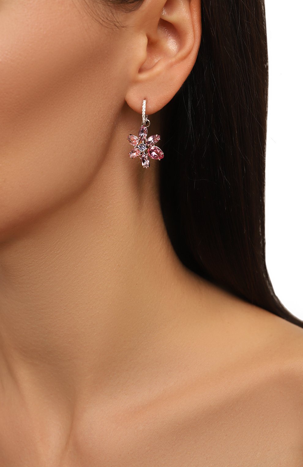 Женские розовые серьги gema SWAROVSKI купить в интернет-магазине ЦУМ ...