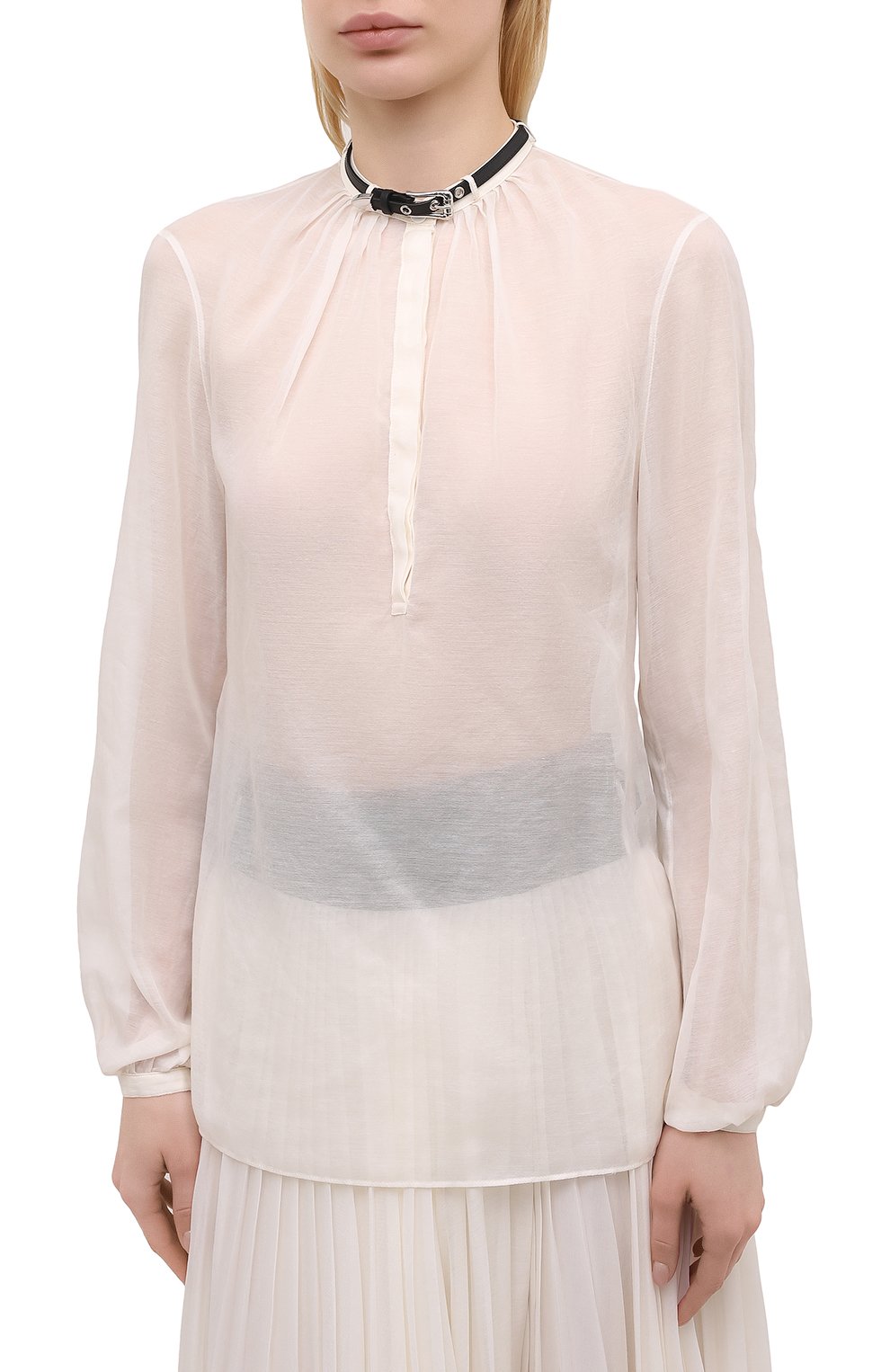 Женская светло-бежевая хлопковая блузка GABRIELA HEARST купить в ...