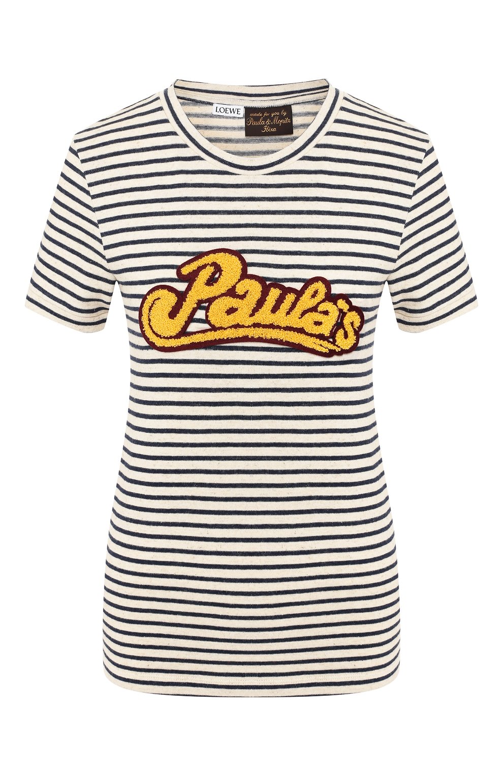 Женская черно-белая футболка loewe x paula's ibiza LOEWE купить в ...