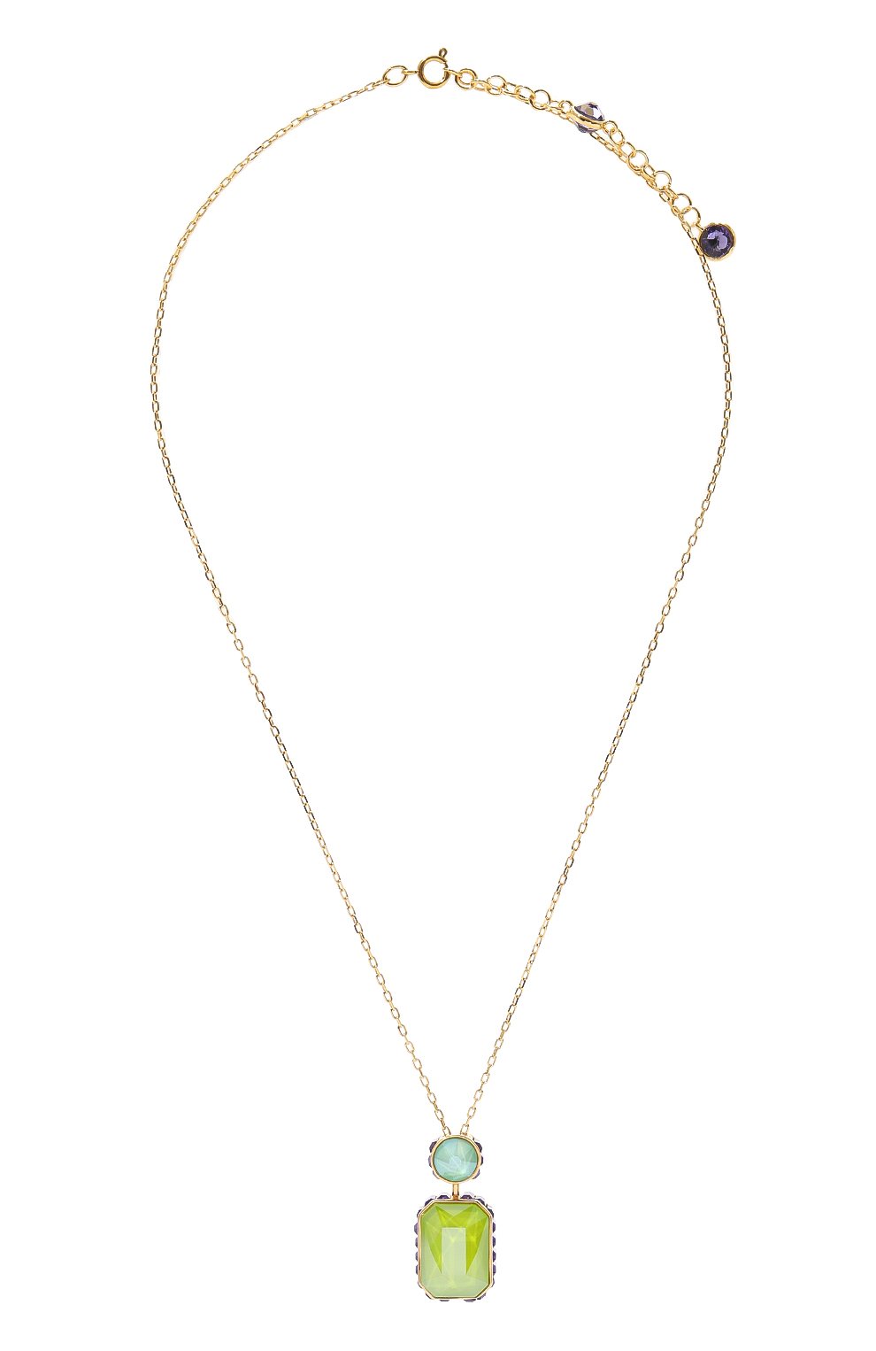 Женская золотая кулон на цепочке orbita SWAROVSKI купить в интернет ...