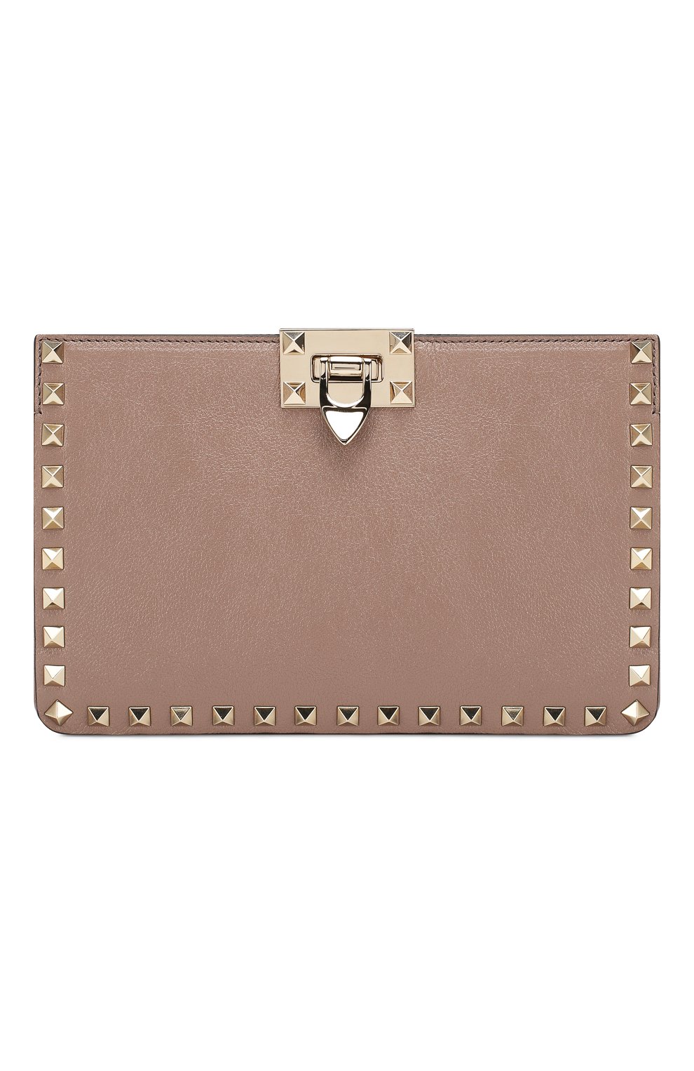 Женский бежевый клатч rockstud VALENTINO купить в интернет-магазине ЦУМ ...