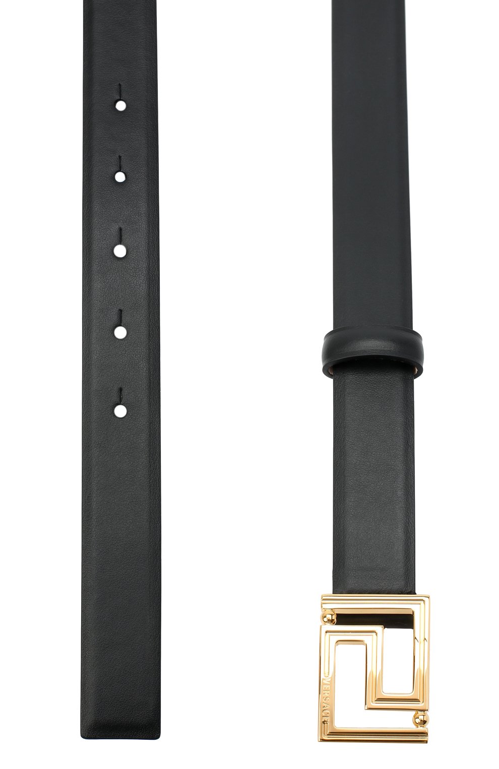 Женский черный кожаный ремень VERSACE купить в интернет-магазине ЦУМ ...