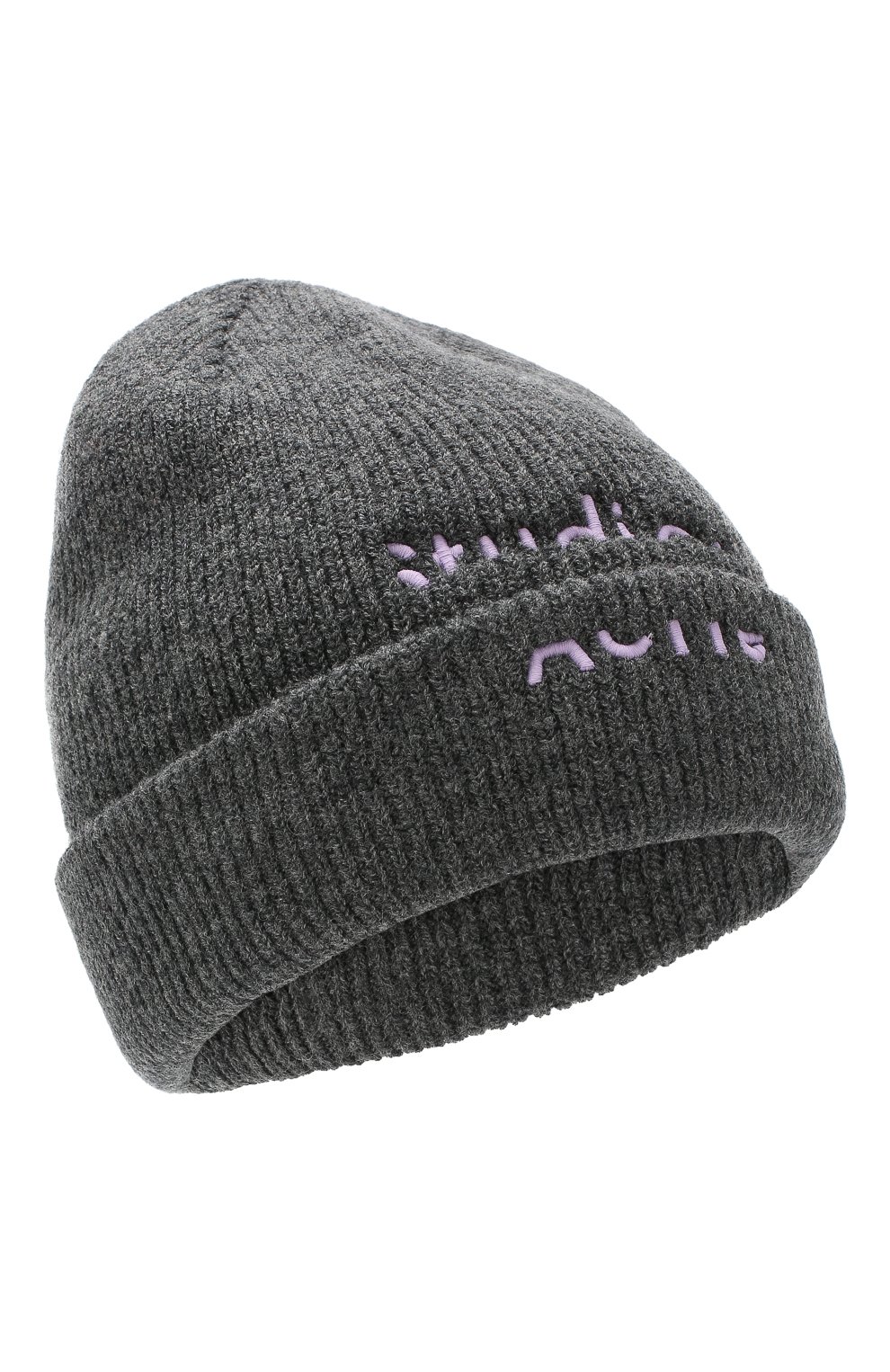 Мужская темно-серая шерстяная шапка ACNE STUDIOS купить в интернет ...