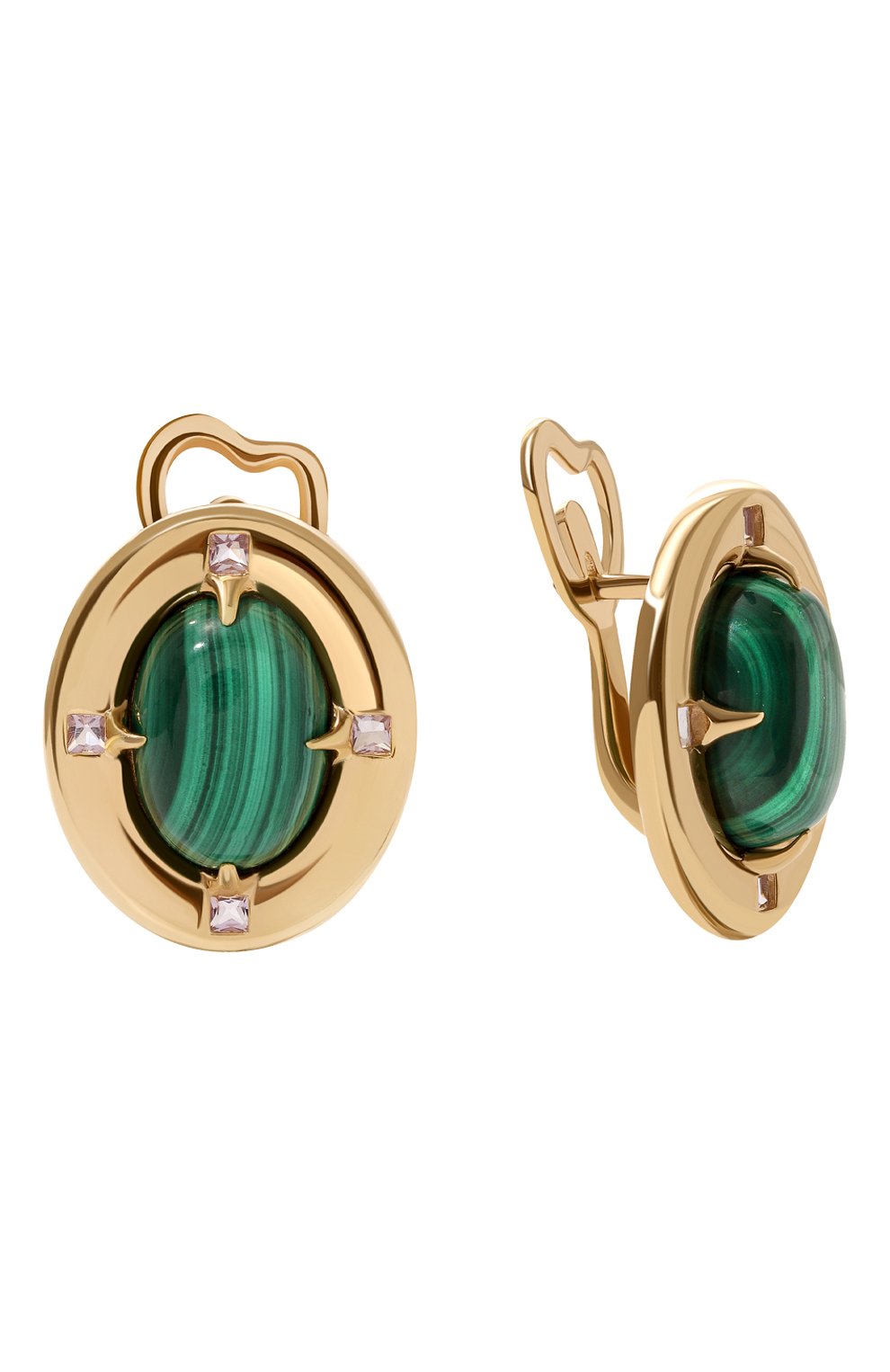 Женские зеленые серьги с малахитом и аметистами MOONKA купить в интернет-магазине ЦУМ, арт. ai ...